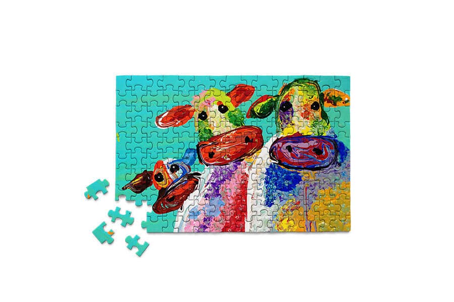 Cows Micropuzzle Jigsaw for Country Lovers – Sweet Pea Fiber