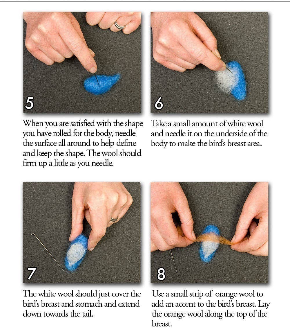 Bluebird Felting Kit – Sweet Pea Fiber