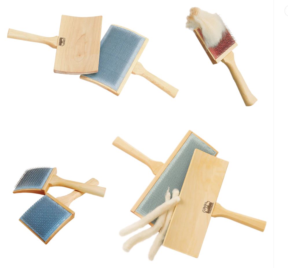 Curved Carders – Sweet Pea Fiber