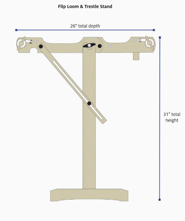 Trestle Stand for Flip Loom – Sweet Pea Fiber