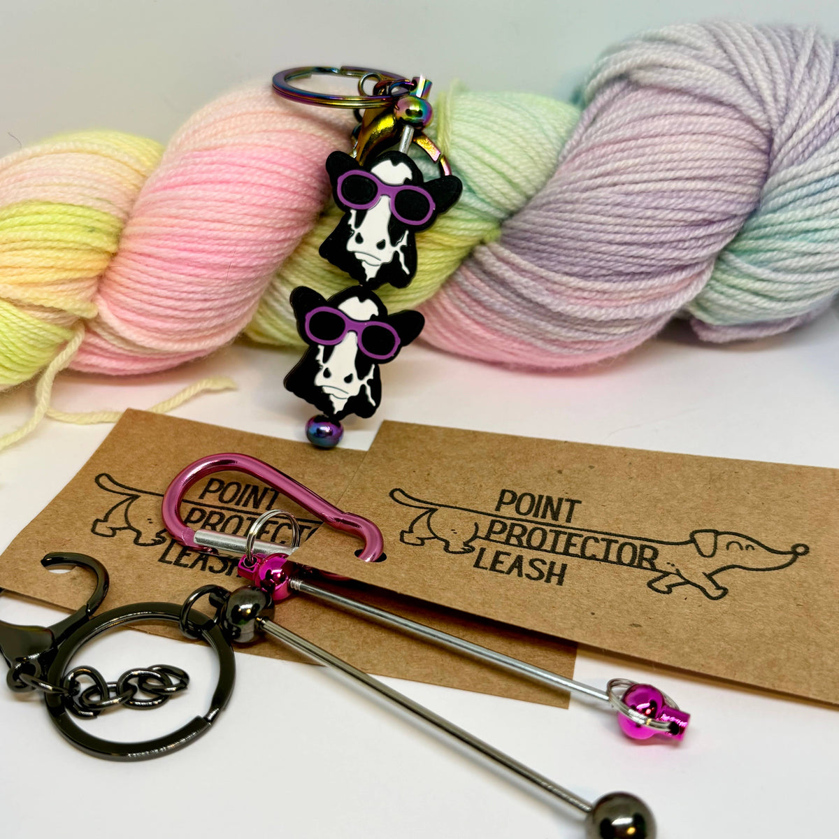 Keychain Point Protector Leash: Black – Sweet Pea Fiber