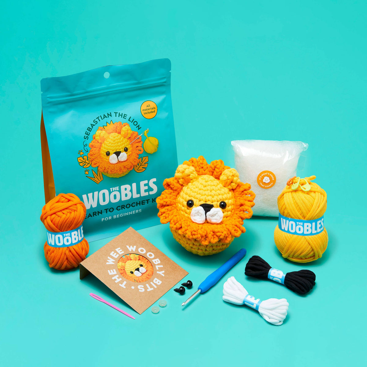 Sebastian the Lion Beginner Crochet Kit – Sweet Pea Fiber